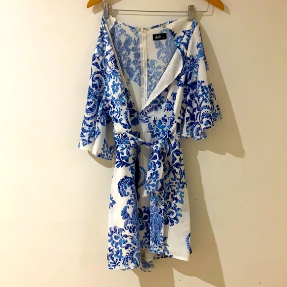 Dotti | Dresses | Blue Floral Play Suit | Poshmark